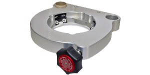 The Syrris Atlas Jacketed Vessel Clamp for the 3 Bar System