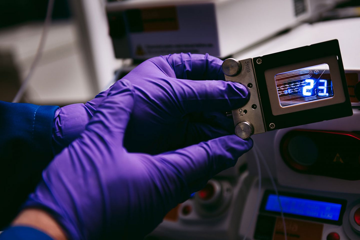 Asia Nanoparticle Flow Chemistry system, by Syrris